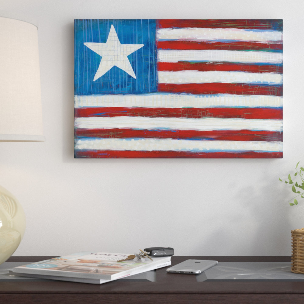 East Urban Home Modern Americana Flag by Melissa Averinos Wrapped ...