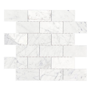 dCOR design 1" x 1" Marble Mosaic Tile | Wayfair