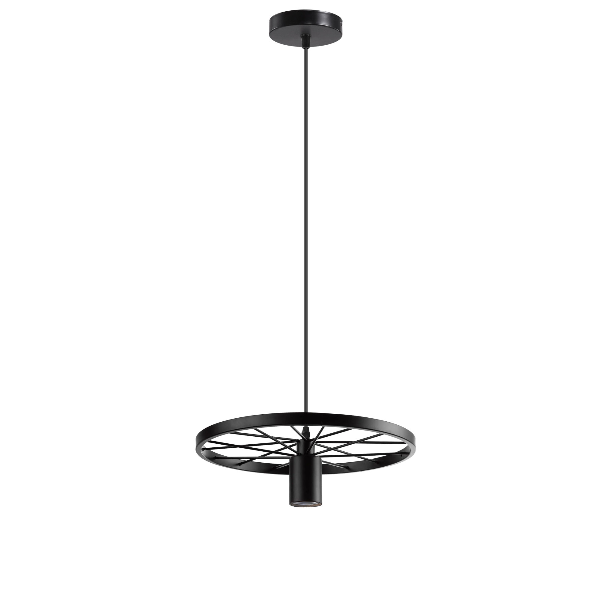 Borough Wharf Fansler 1-Light Single Wagon Wheel Pendant | Wayfair.ie