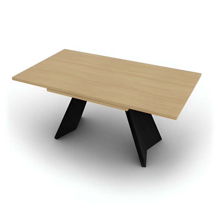 Calligaris Icaro Table with Extendable Rectangular Top and Wooden Base ...