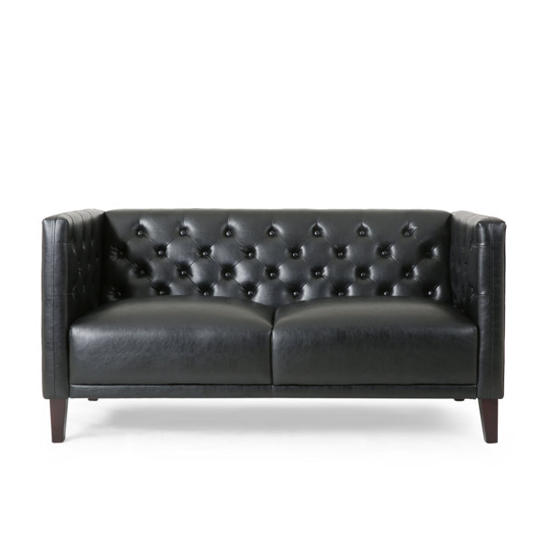 Trent Austin Design® Lubbers 59.75'' Vegan Leather Loveseat & Reviews ...
