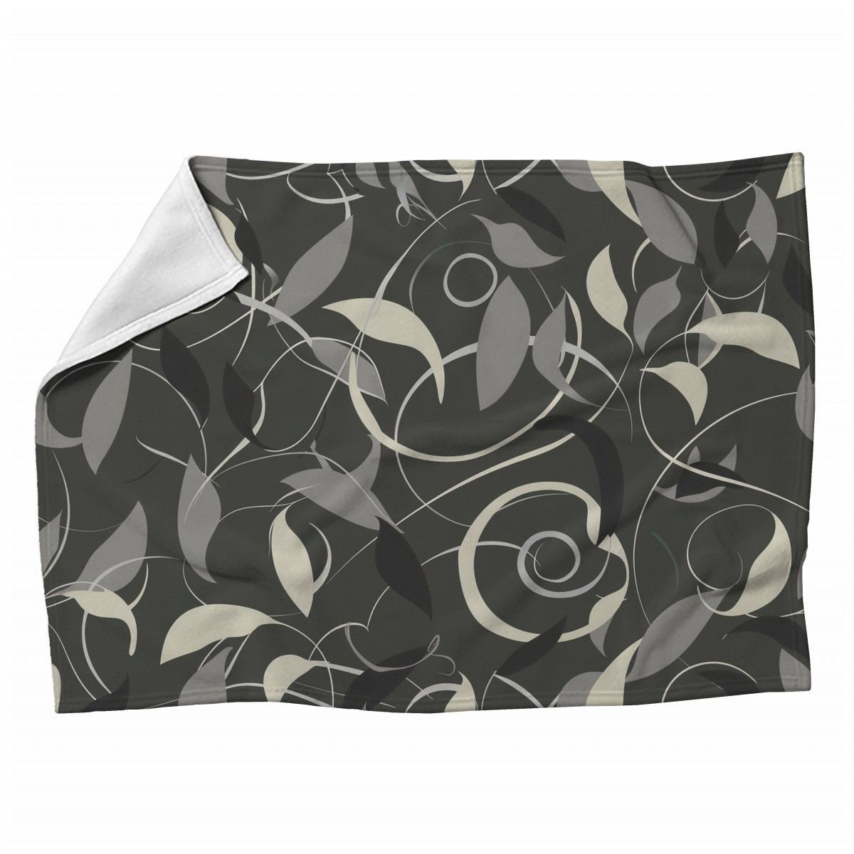 VisionDecor Floral pattern Fleece Throw Blanket - Art Throws for Sofas ...