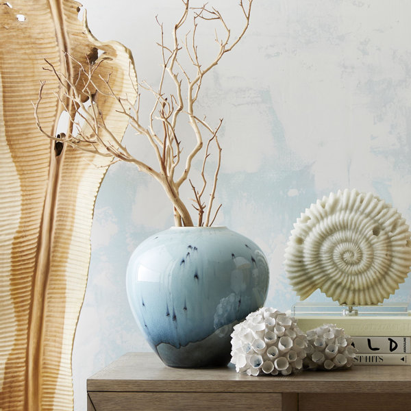 ARTERIORS 2 Piece Dakota White Ceramic Table Vase Set | Perigold