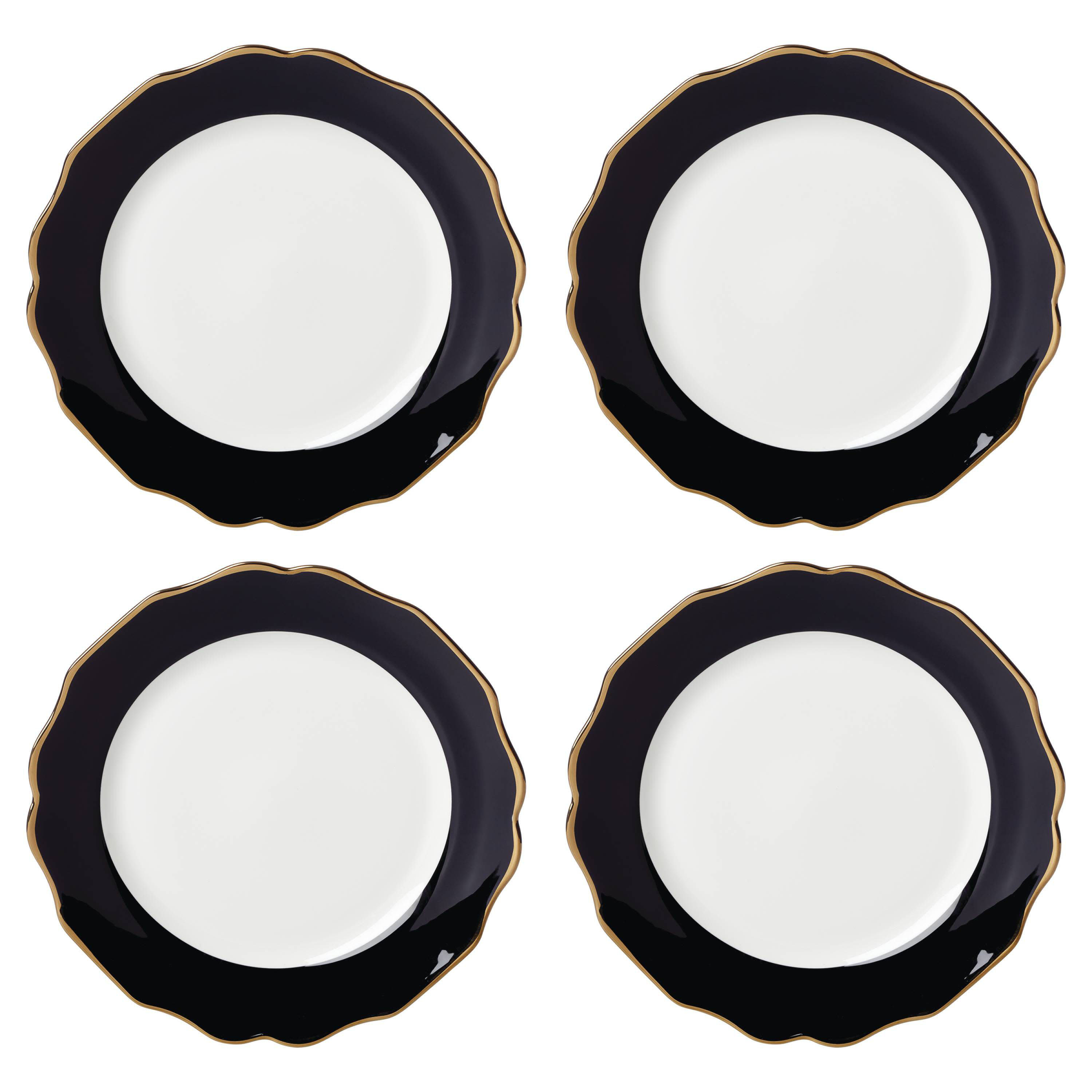 Lenox Contempo Luxe Black Dinner Plates, Set of 4 & Reviews | Wayfair