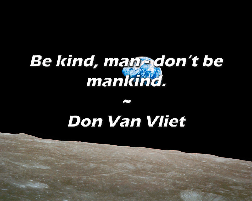 Fleur De Lis Living Artsy Quote "Be kind, man - don’t be mankind." By ...