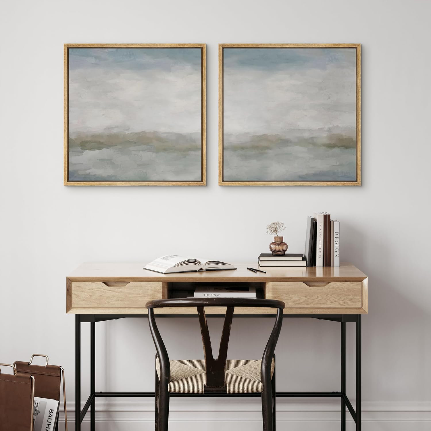 wall26 Abstract Landscape Serene Scenery Illustrations Modern Art ...