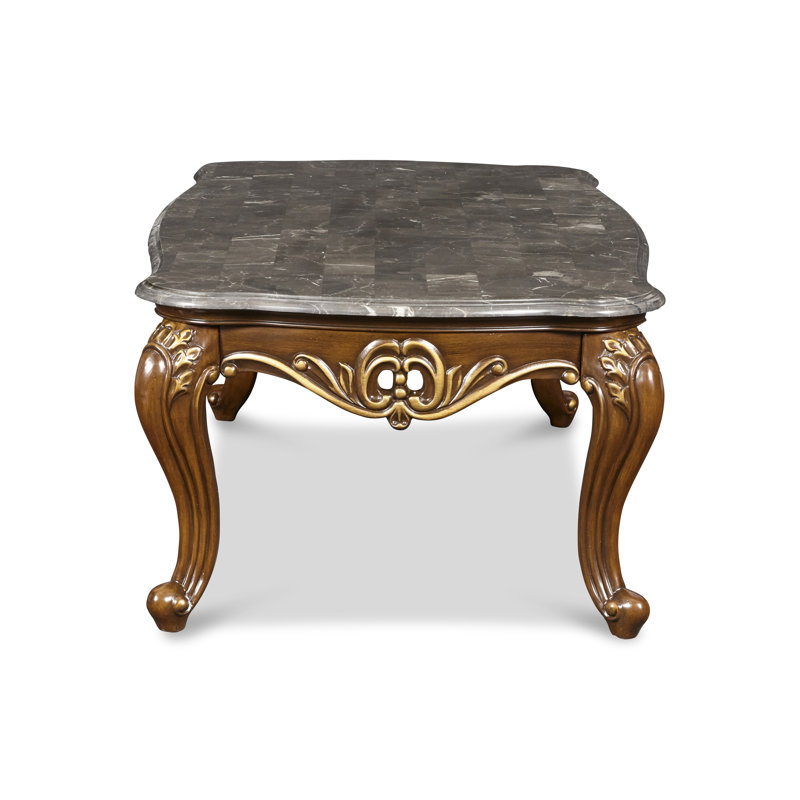 Royal Classics Constantine Cocktail Table with Genuine Marble Top | Wayfair