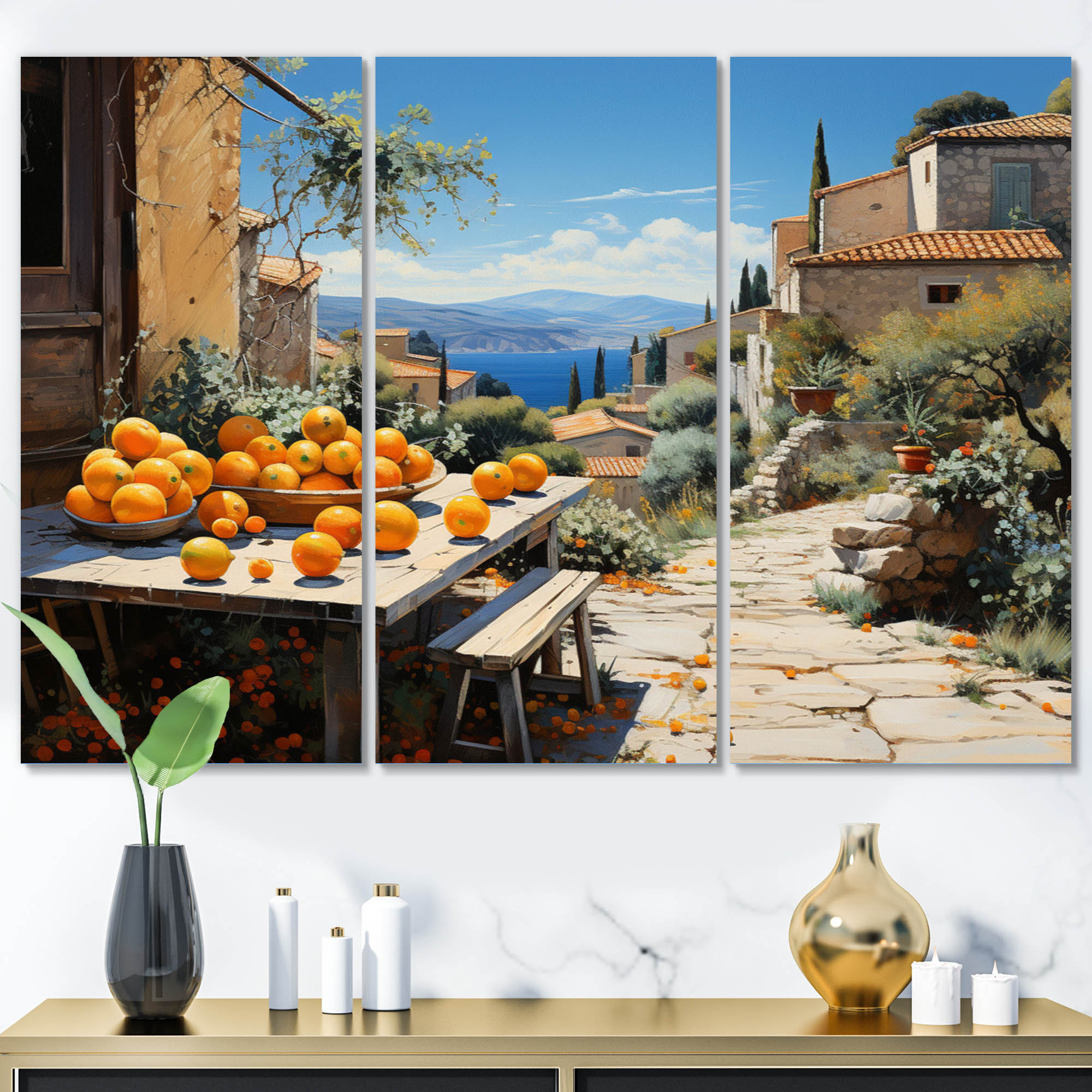 Highland Dunes French Mediterranean Bliss In Provence I - French Canvas ...
