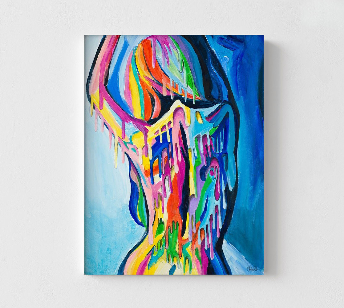 WeFrameArt Vibrant Female Figurative By Chelsea Goodrich, Framed ...