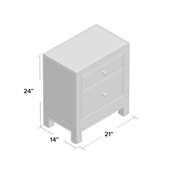 Willa Arlo Interiors Fairgrove 21'' W Nightstand & Reviews | Wayfair