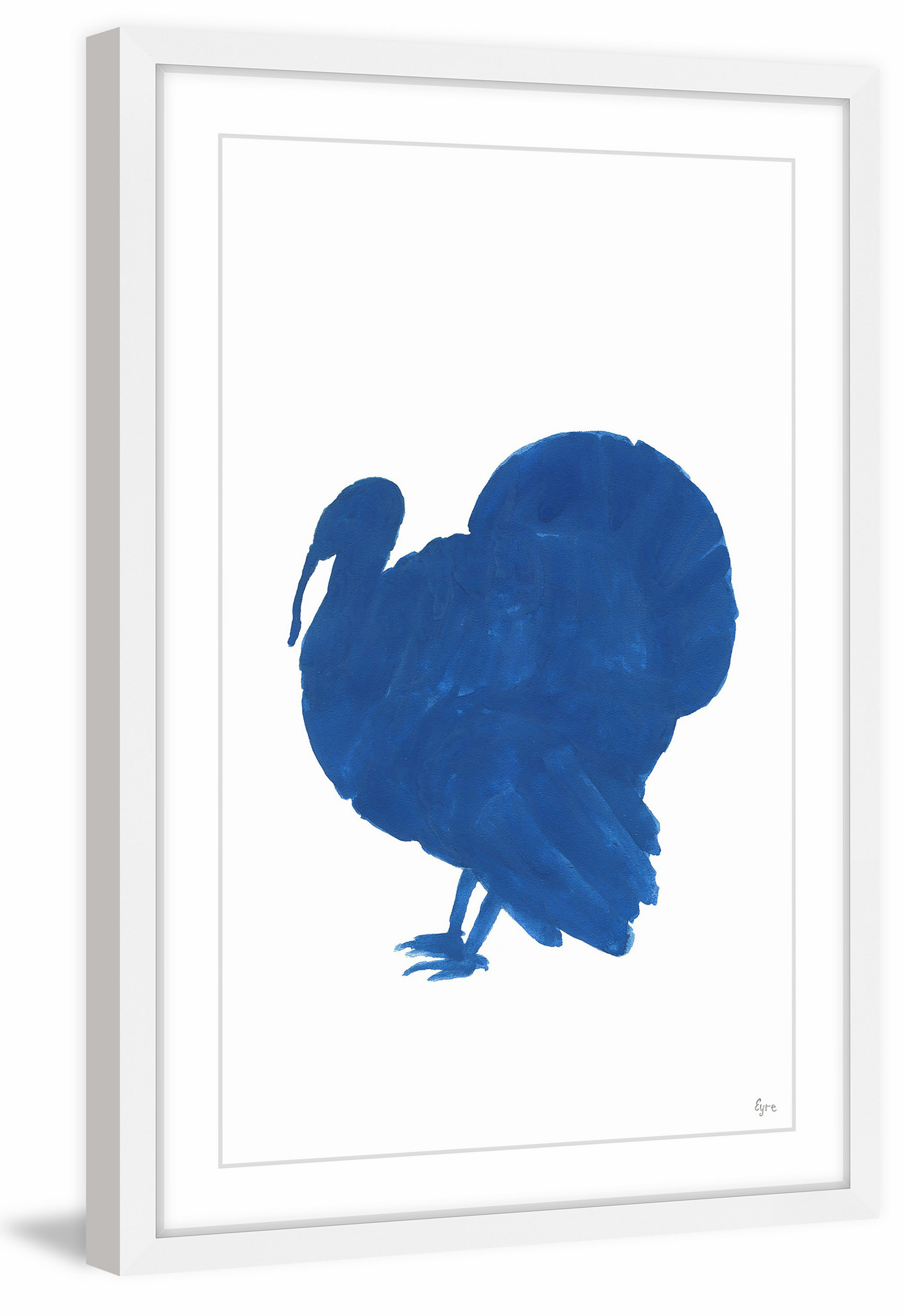 Latitude Run® 'Turkey Shadow' Framed Painting Print | Wayfair