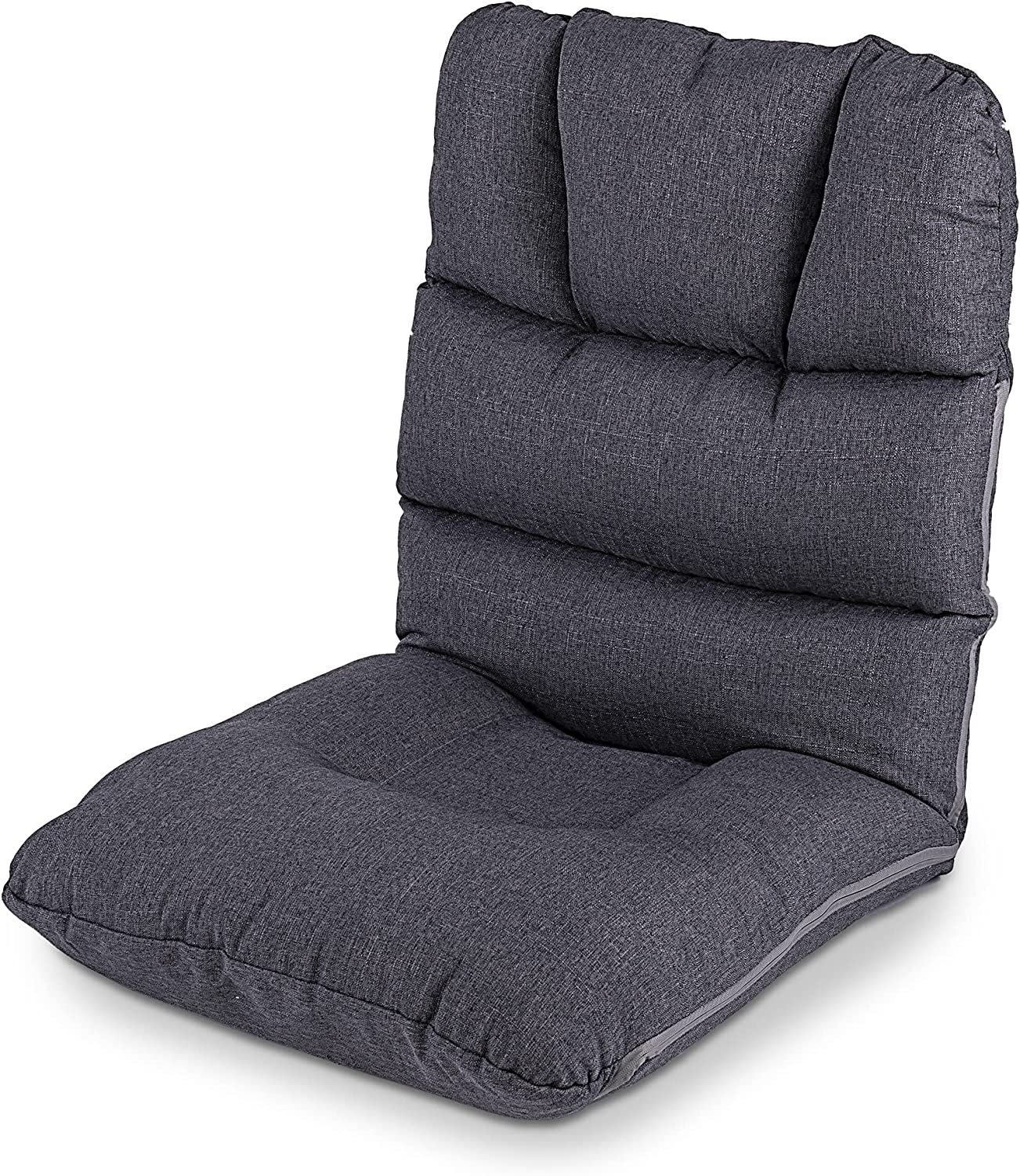 Latitude Run® Waytrim Adjustable Floor Chair 5-Position Folding Padded ...