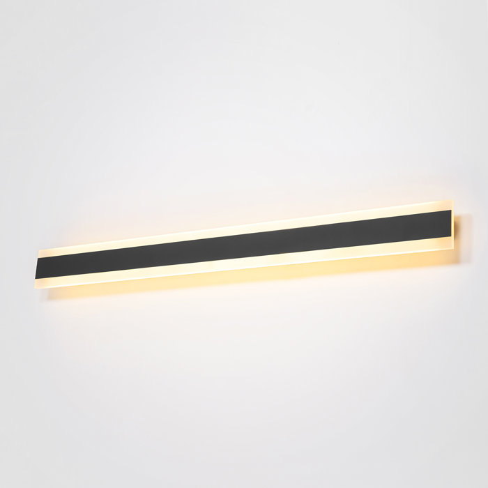 Ivy Bronx Barde Slender Sideway Outdoor Hardwired Bar Wall Sconce with ...