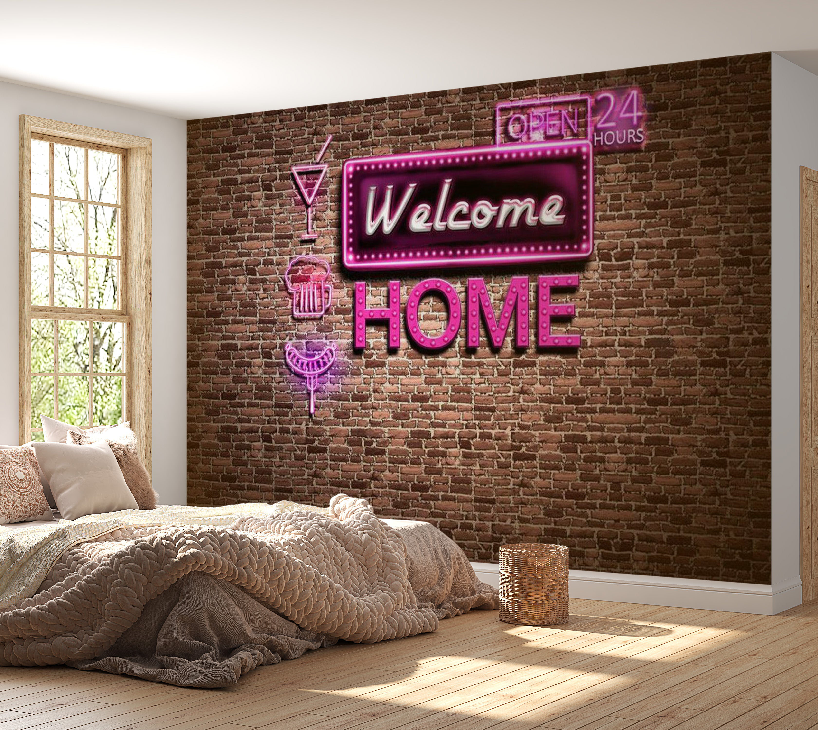 Gracie Oaks Patick Welcome Home Wall Mural | Wayfair