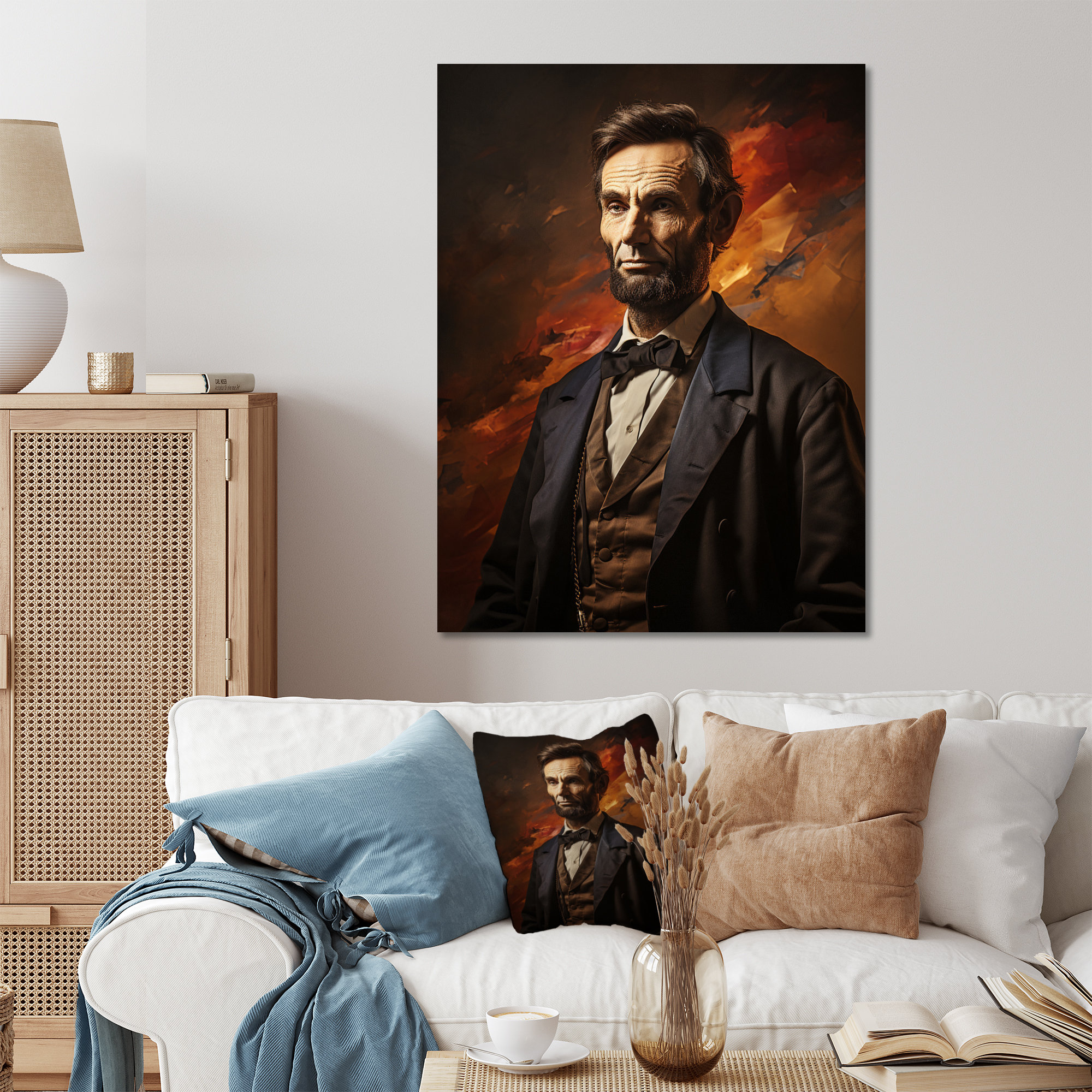 Design Art Abraham Lincoln President Portrait I - President/Political ...