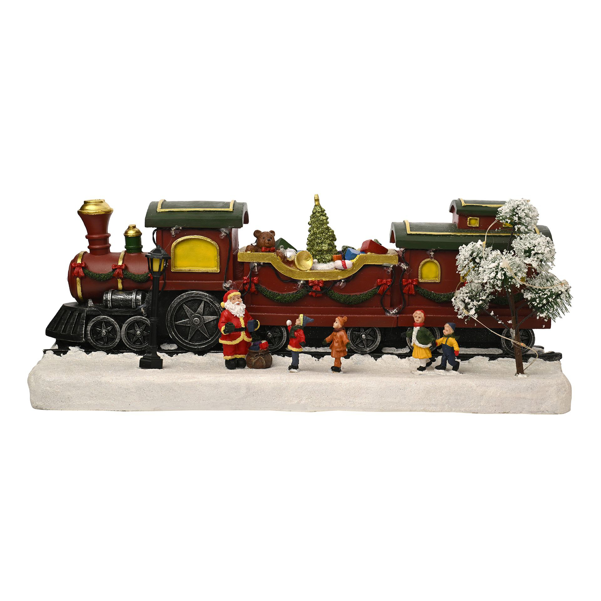 The Seasonal Aisle Light Up Christmas Train Scene | Wayfair.co.uk