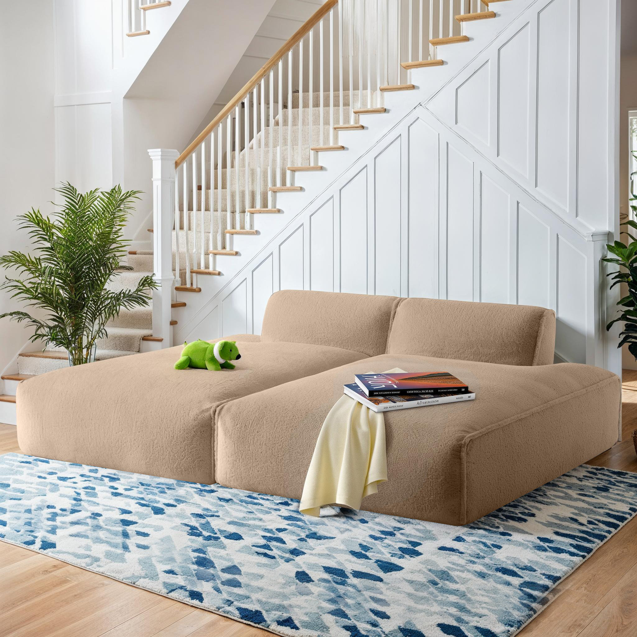 Latitude Run® Oversized Modular Sectional Sofa, Fully Compressed Foam ...