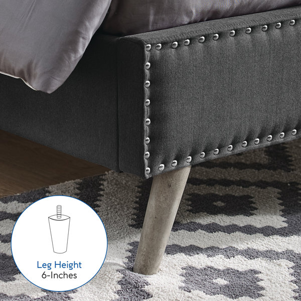 House of Hampton® Applewhite Upholstered Bed & Reviews | Wayfair