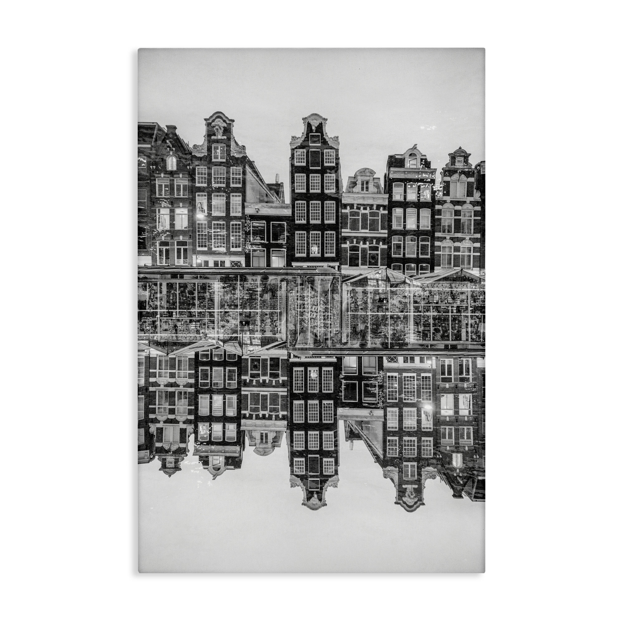 Fleur De Lis Living Symmetrical Building Reflections Canvas, design by ...