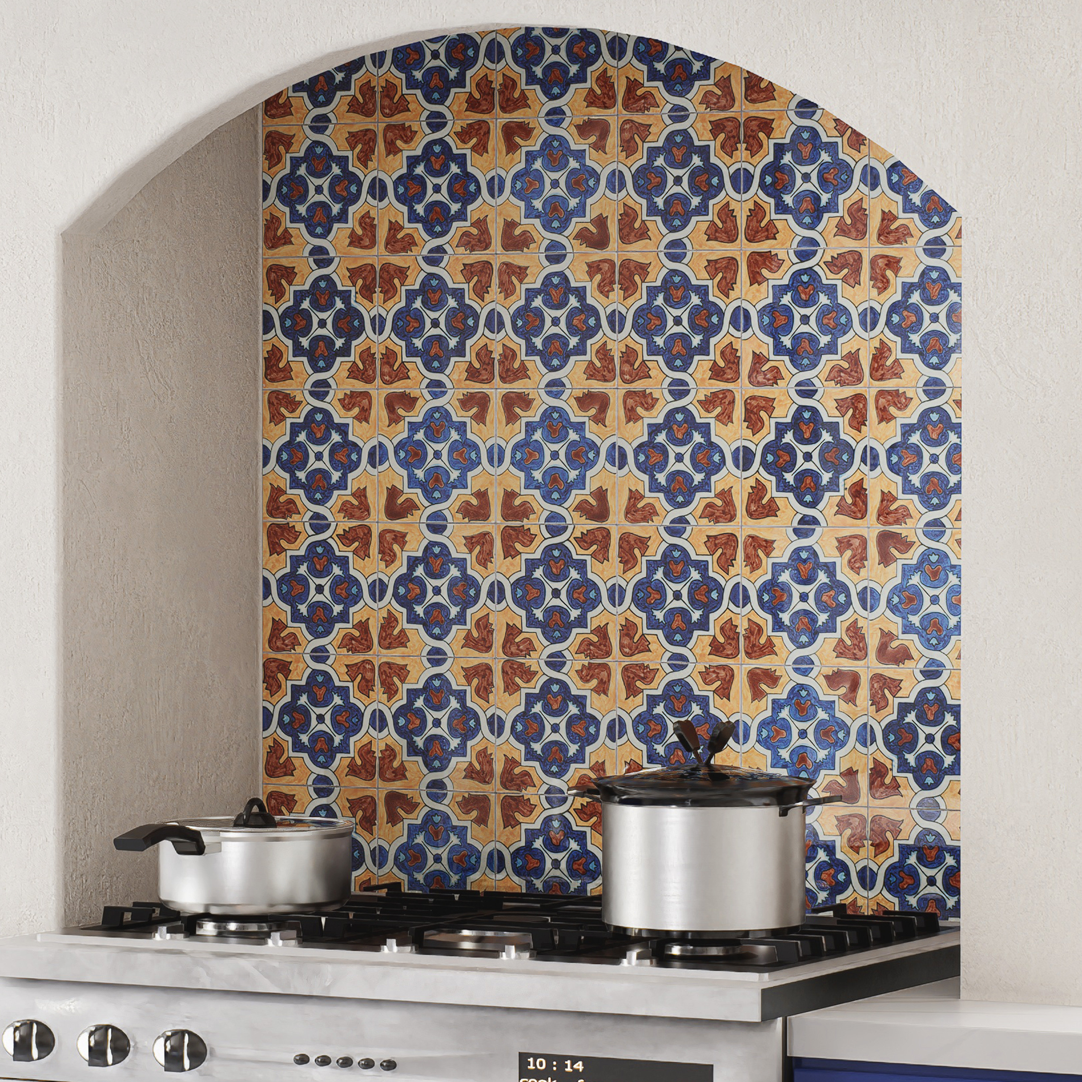 Merola Tile Provincial Alhambra Deco 6 In. X 6 In. Porcelain Wall Tile ...