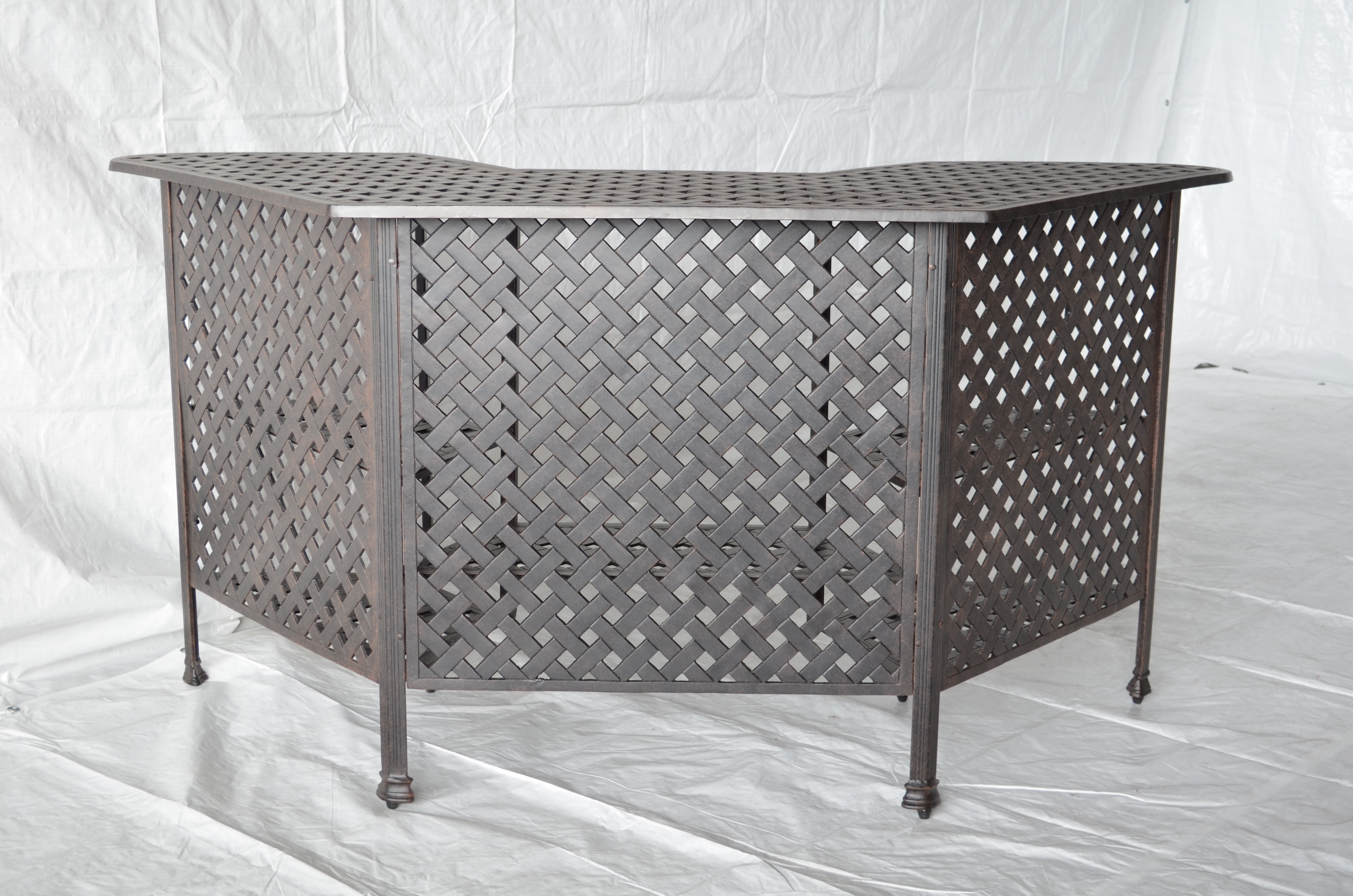 Darby Home Co Nola Metal Outdoor Bar Table & Reviews | Wayfair