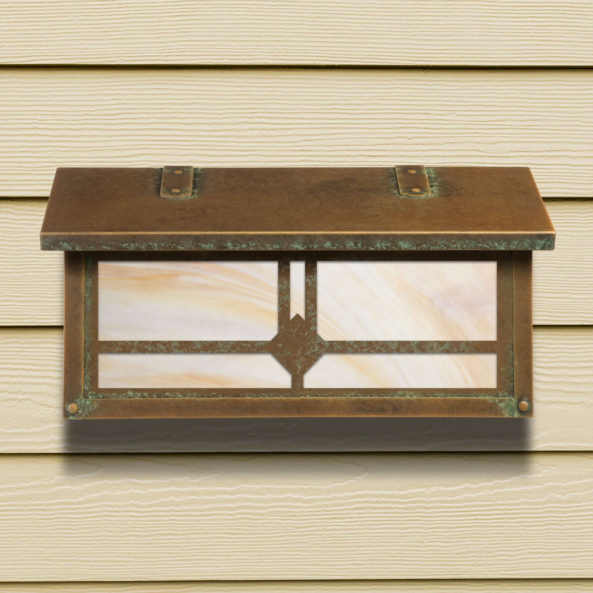 Loon Peak® Clairview Horizontal Wall Mounted Mailbox | Wayfair