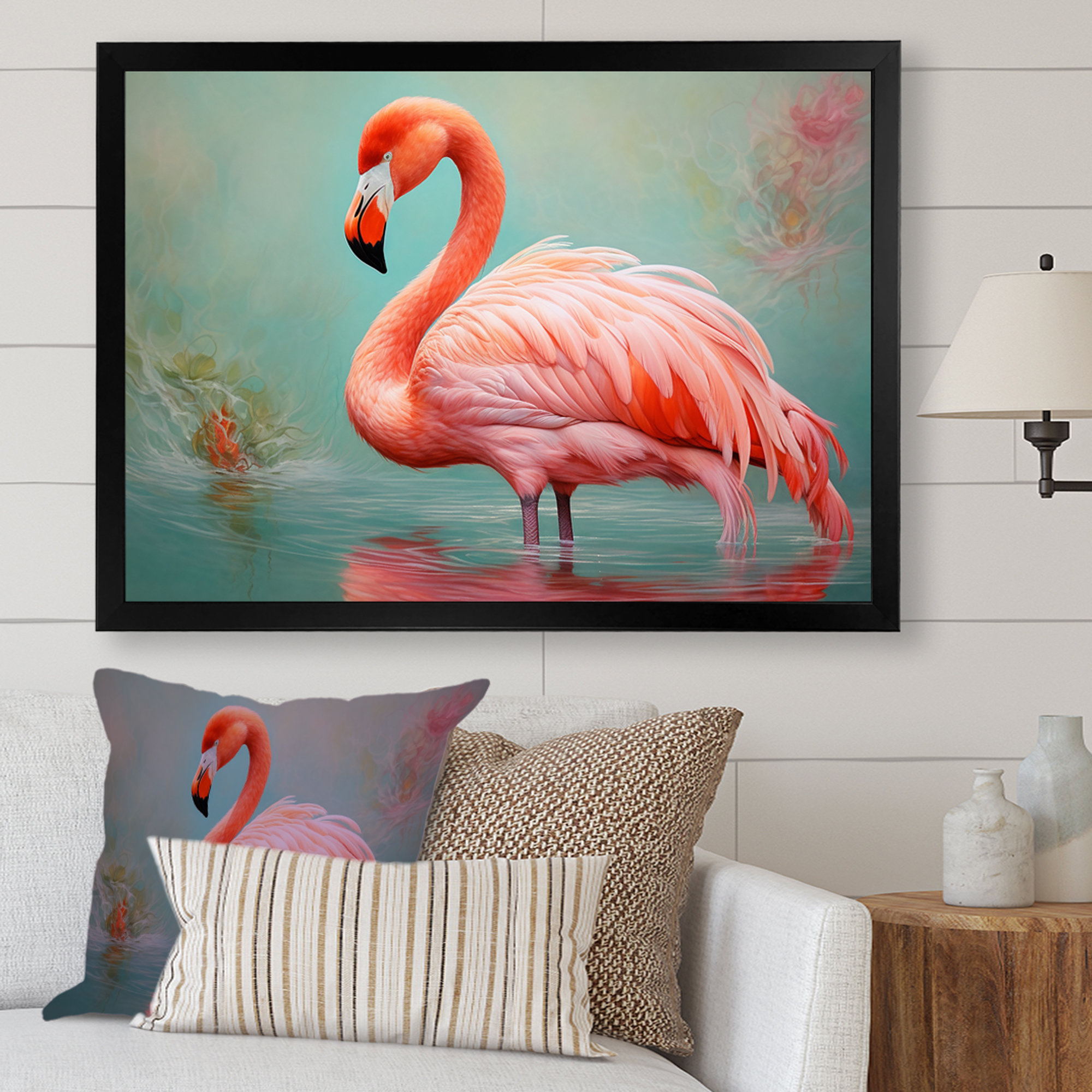 Bay Isle Home™ Pink Flamingo Secret Beauty I - Print on Canvas | Wayfair