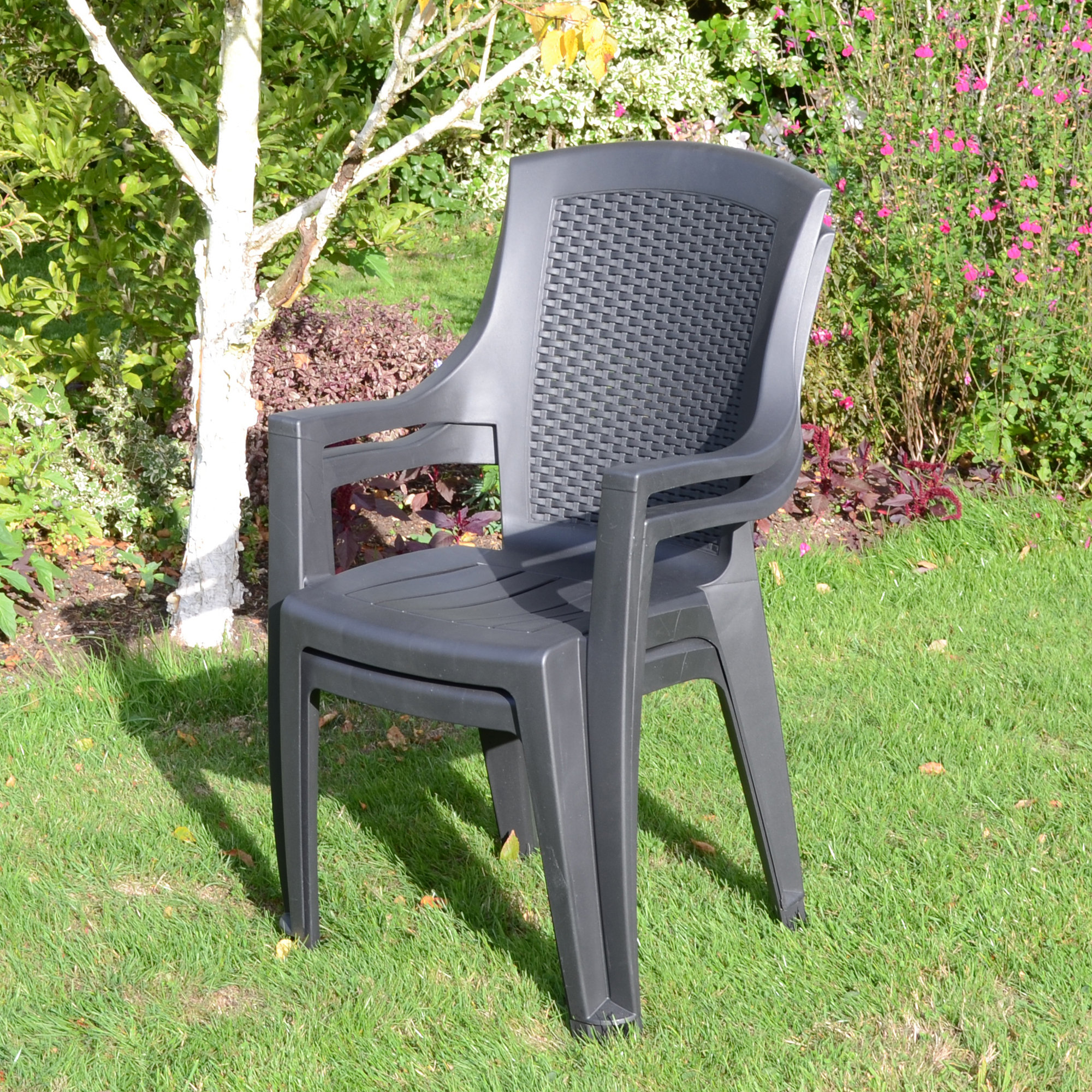 Ebern Designs Sedini Stack Garden Chair | Wayfair.co.uk