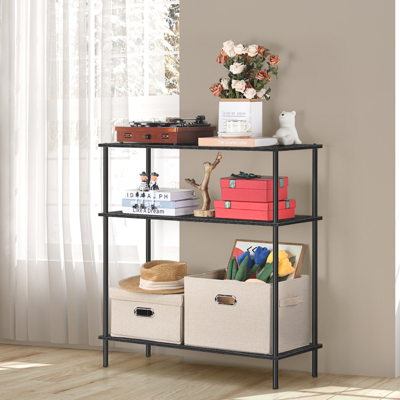 17 Stories 31.5" 3 Tier Contrell - Wayfair Canada