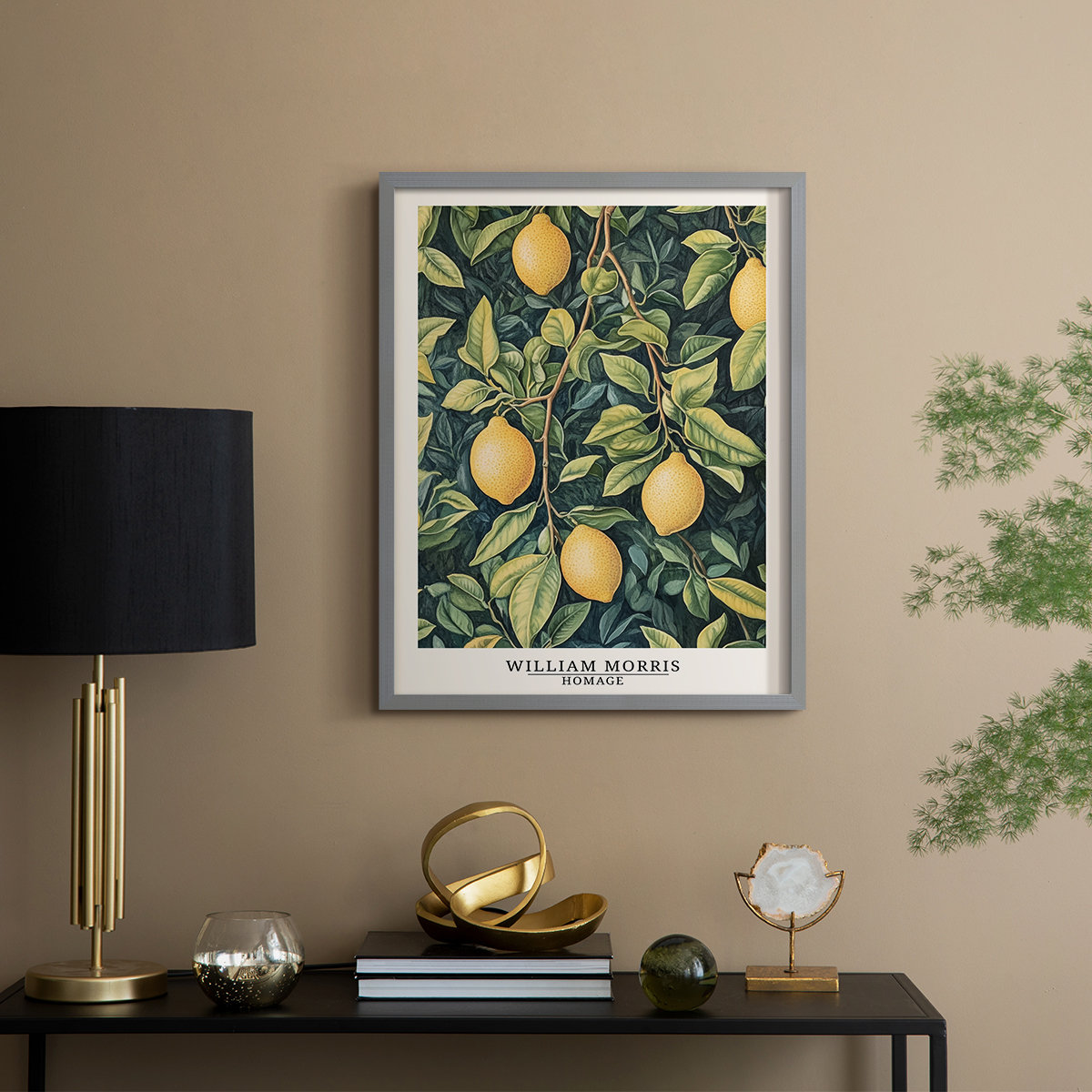Winston Porter WM MORRIS Series DLXXV Framed Print - Solid Wood | Wayfair