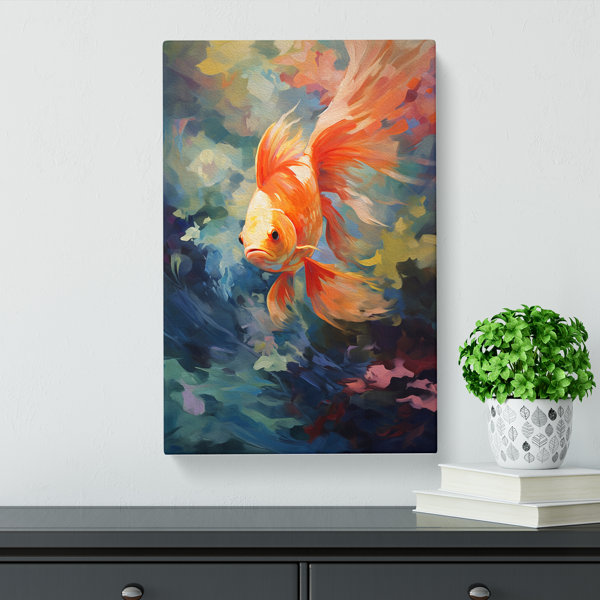 House of Hampton Fish Impressionism Art No.2 | Wayfair.co.uk