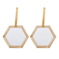 Hexagon Wall Mirrors You'll Love | Wayfair