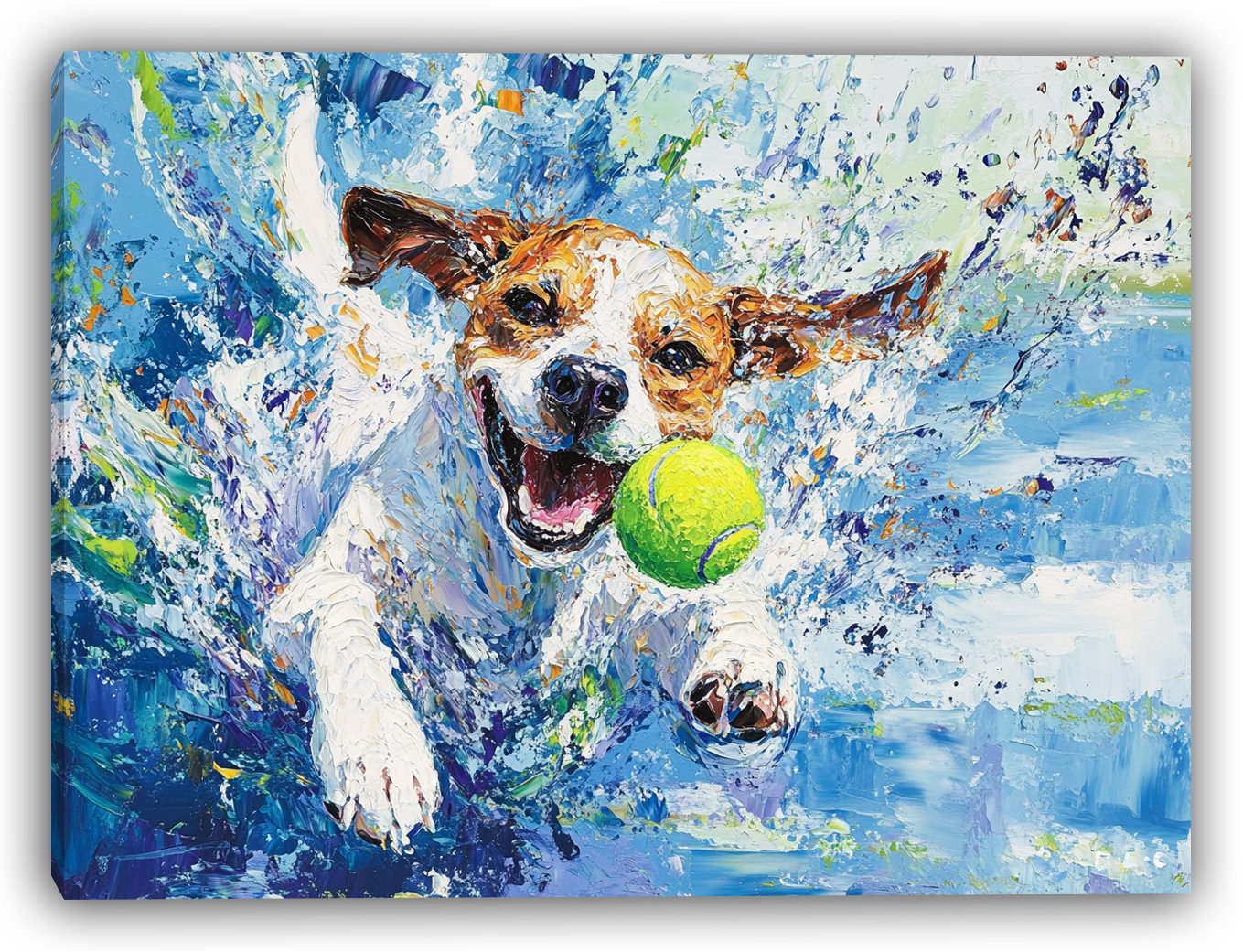 Red Barrel Studio® Chase the Splash - Jack Russell Joy | Wayfair
