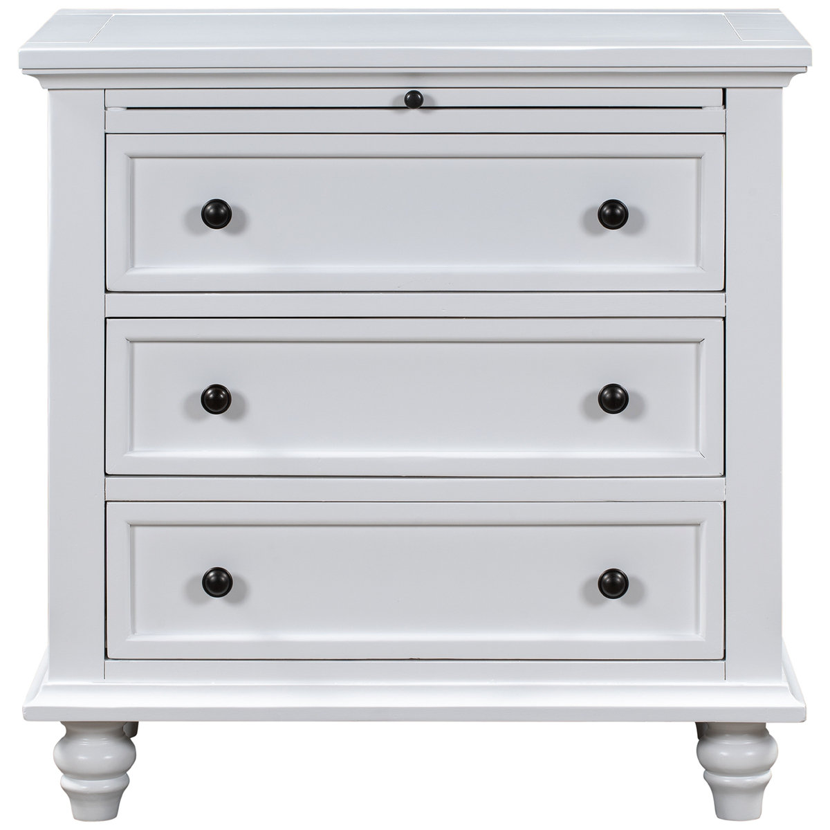 One Allium Way® 3-Drawer Storage Wood Cabinet, End Table With Pull Out ...