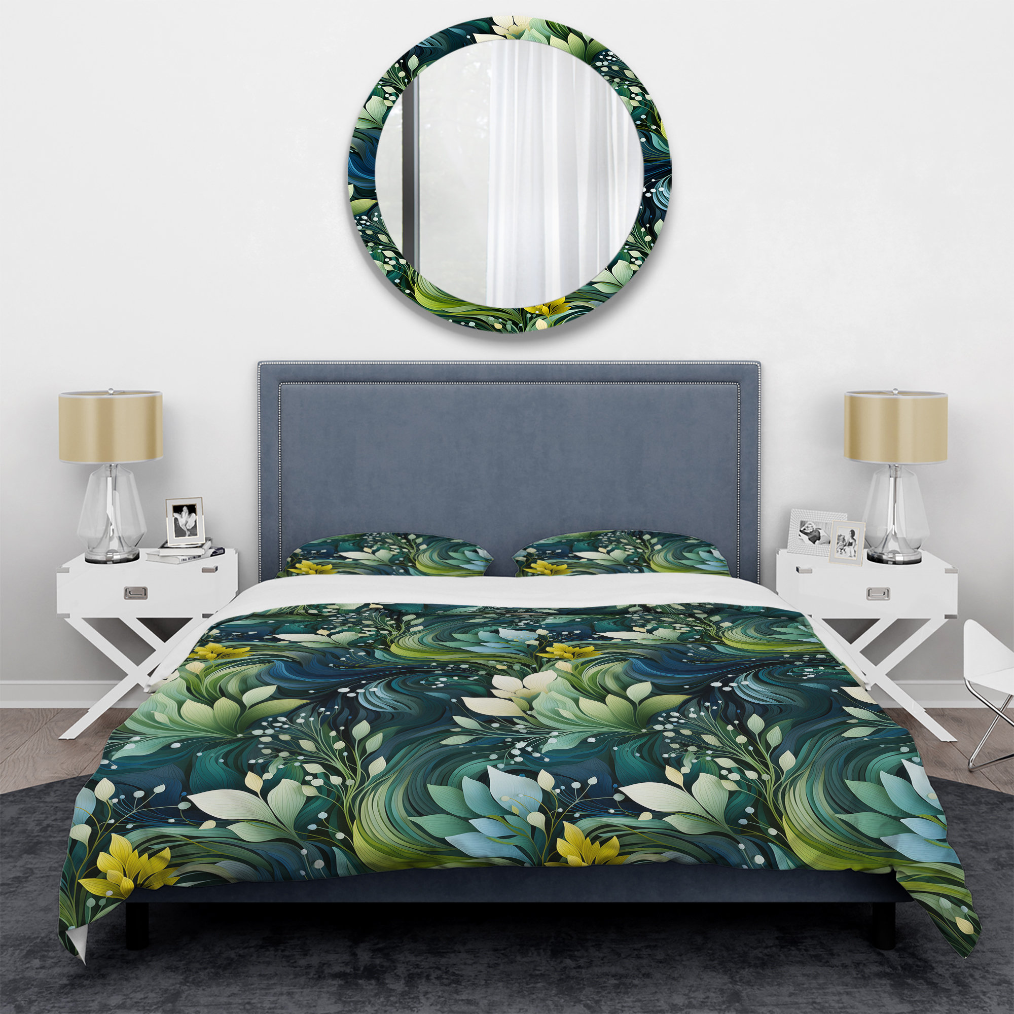 Design Art Abstract Greenery Botanical Pattern I Bedding | Wayfair