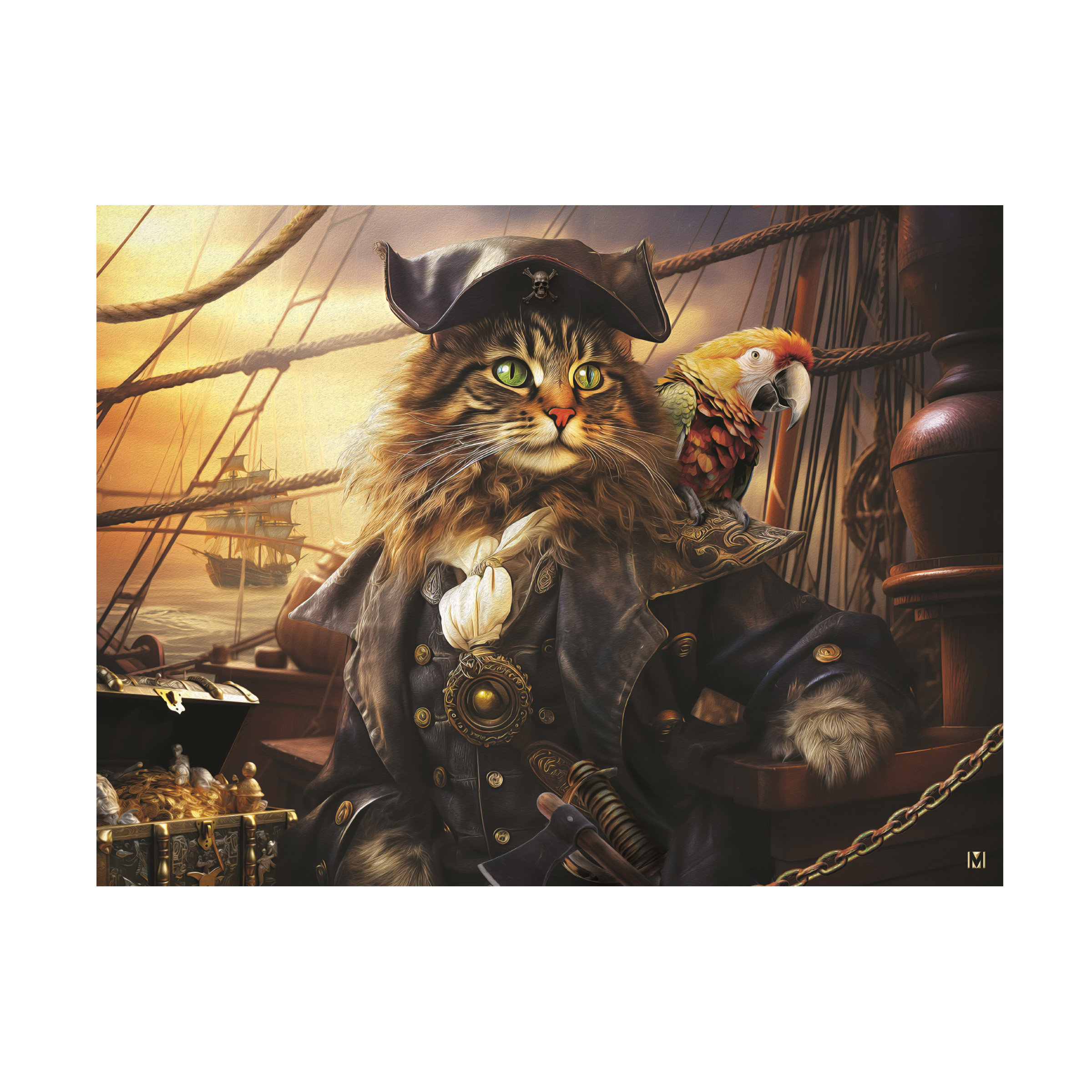 Winston Porter Michael David Ward Captain Jackitty Canvas Art | Wayfair