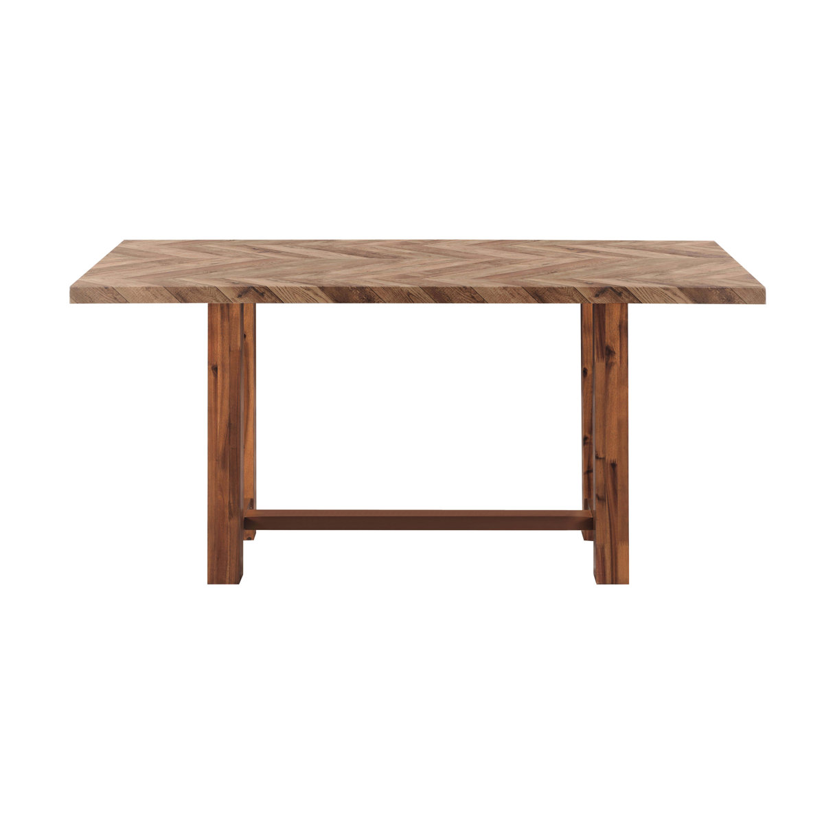 Millwood Pines Eugonda Rectangular Counter Height Table In Brown ...