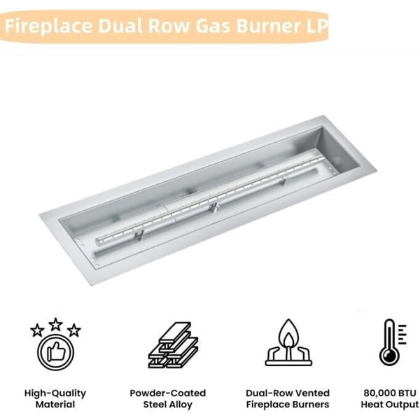 Zstar Stainless Steel Fire Pit Kit With Burner | Wayfair