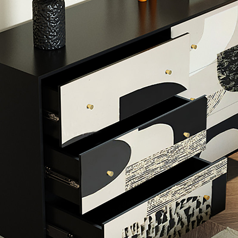 Liu's ink furniture 53.1in Six-drawer Sideboard | Wayfair