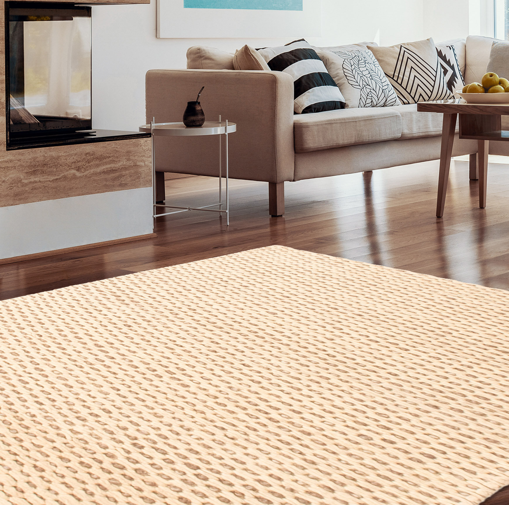 Gracie Oaks Baltierra Hand Braided Wool Ivory Area Rug | Wayfair