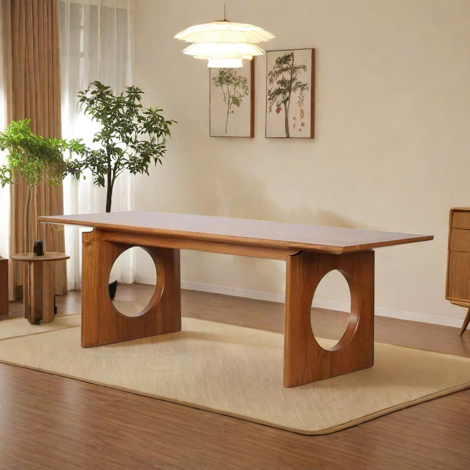 A Bestiary Living Modern Design Solid Ash Wood Dining Table | Wayfair