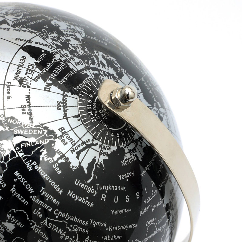 House of Hampton® Tabletop Globe on Aluminum Stand for Home Decor-Table ...