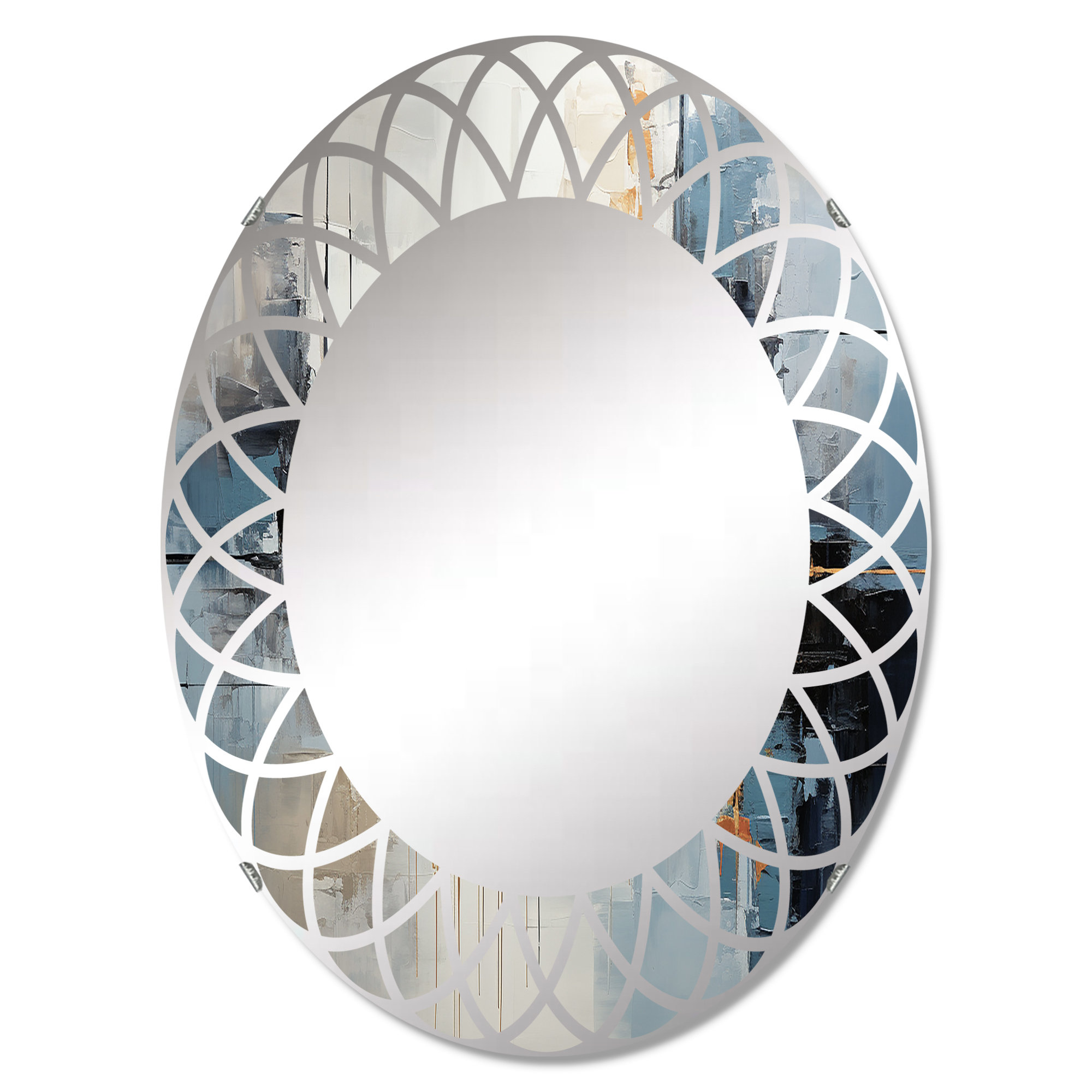 East Urban Home Opanak - Modern Wall Mirror Oval | Wayfair