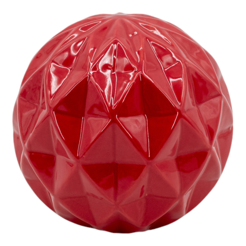 Red Barrel Studio® 3-Pieces 4/5/6" Varena Red Decor Balls | Wayfair