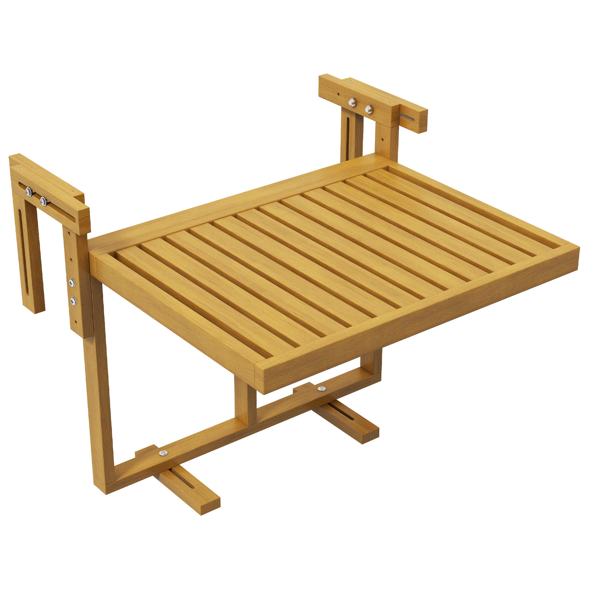 Lark Manor™ Atiim Folding Solid Wood Balcony Table | Wayfair