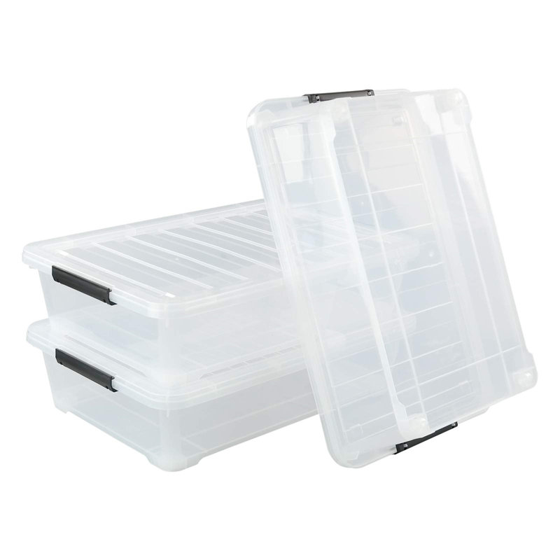 Rebrilliant Under Bed Plastic Storage Bins | Wayfair