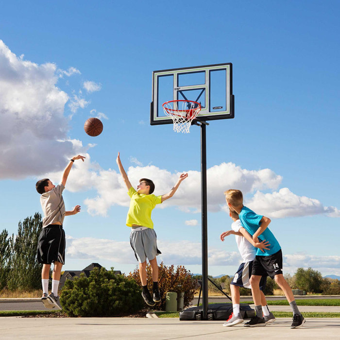 Lifetime Height Adjustable Portable Basketball Hoop (46" Polycarbonate ...