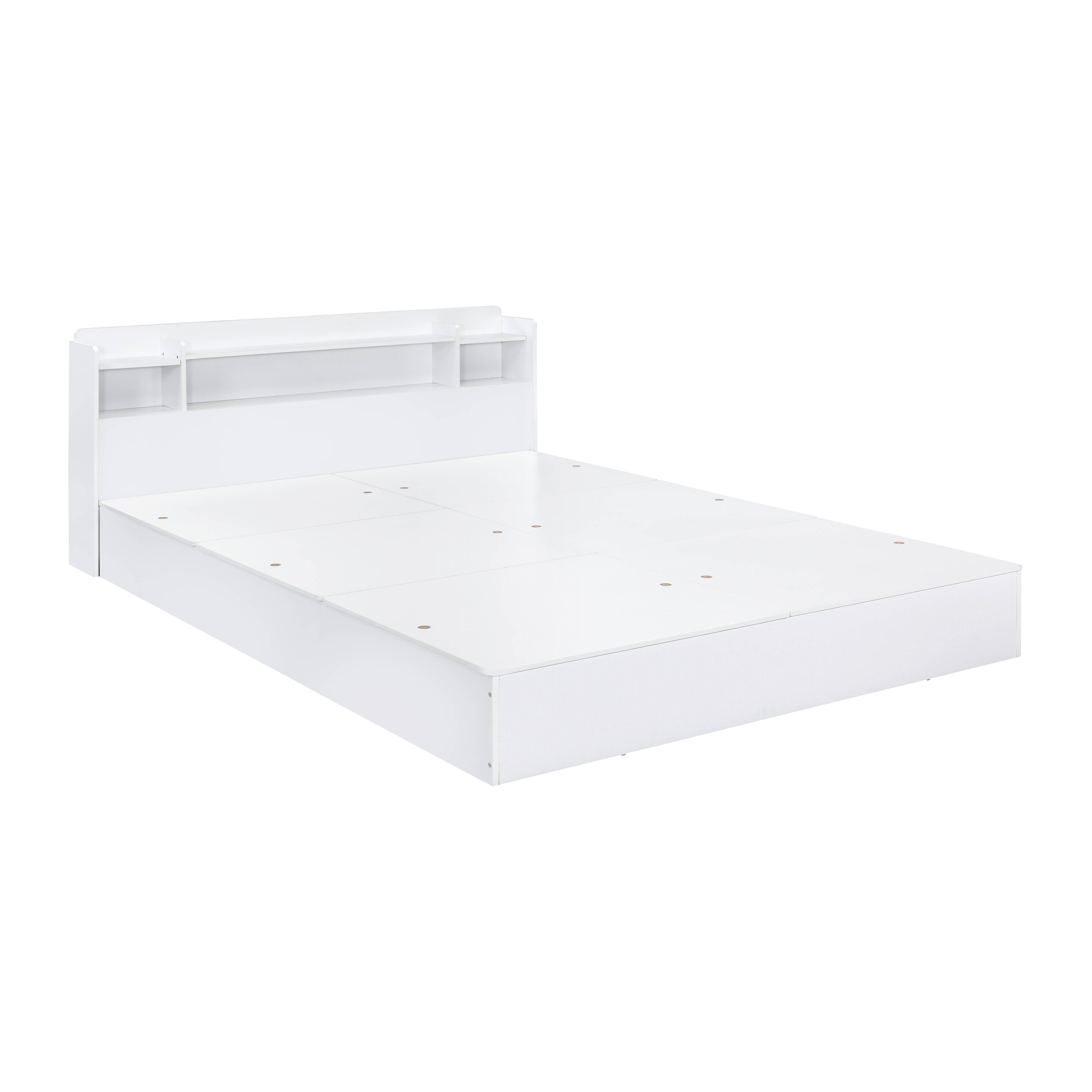Latitude Run® Mallety Platform Storage Bed in White | Wayfair