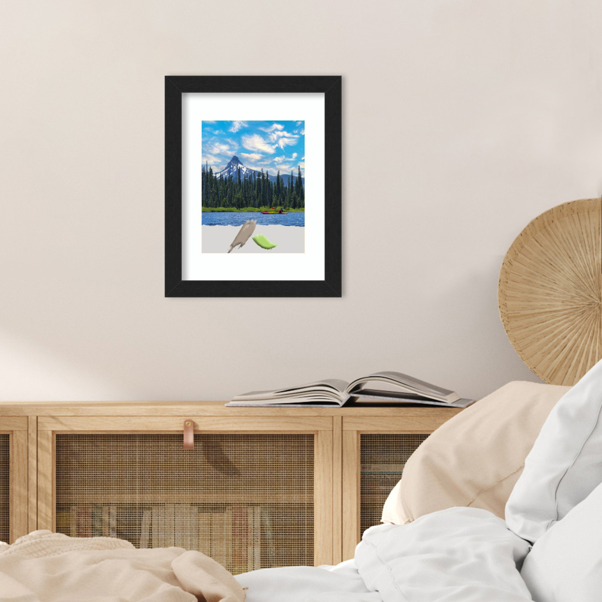 Latitude Run® Grace Brushed Metallic Black Narrow Picture Frame, Photo ...