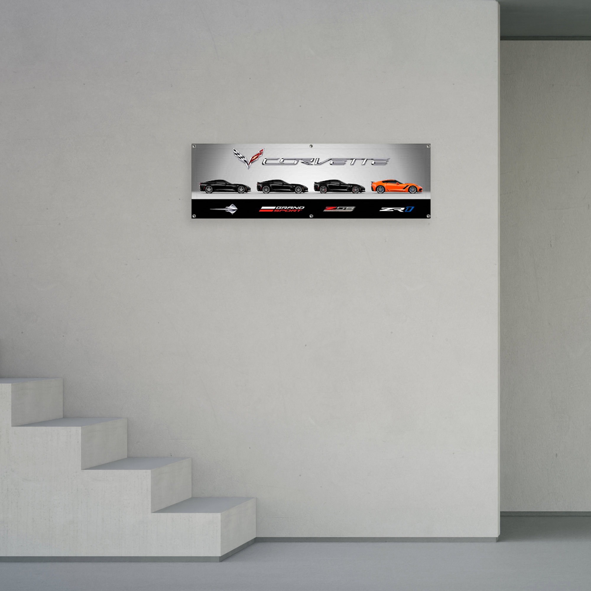 Second Story Collection Corvette 2019 Art Banner Print with Grommets ...